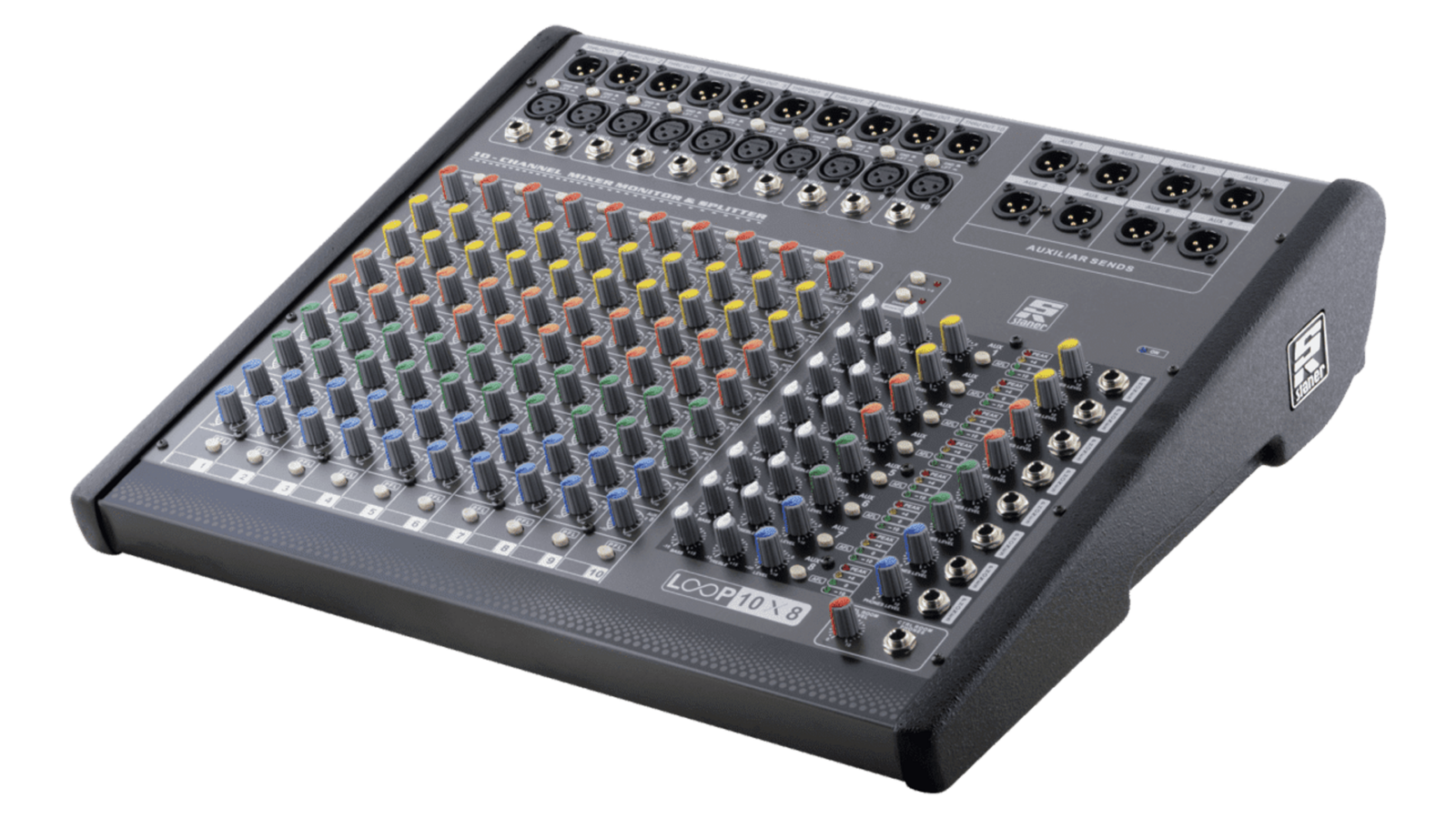 LOOP 10X8 – Splitter e Mixer Monitor 10 Canais da STANER - Audioamerica